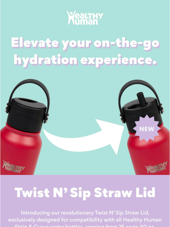 Healthy Human: Introducing the Twist N' Sip Straw Lid🥤💧 | Milled