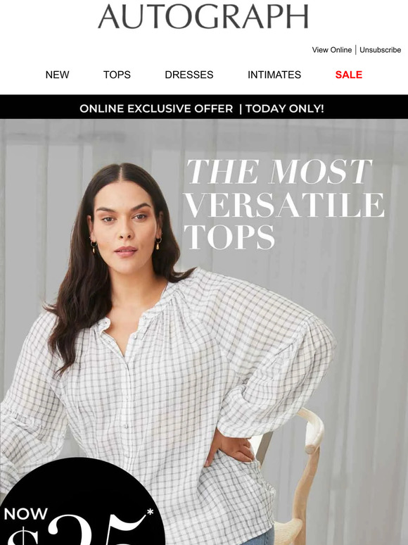 Autograph Fashion: You've Just Scored $25 BRAND NEW Tops! | Milled