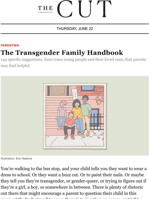 The Cut: The Transgender Family Handbook | Milled