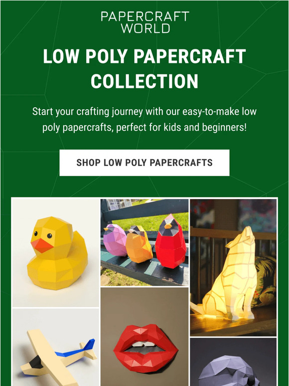 PaperCraft World: Introducing: Low Poly Papercrafts | Milled