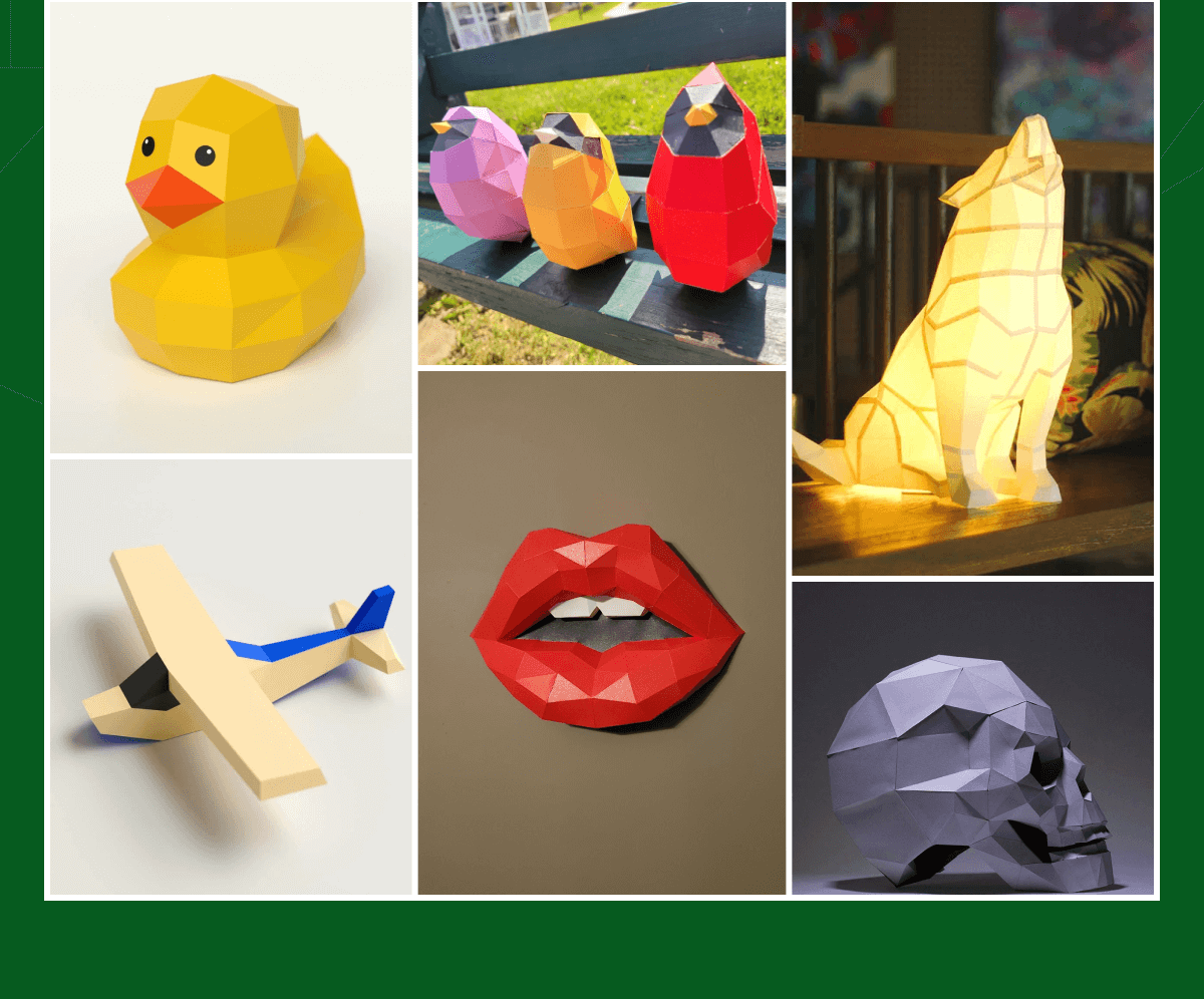 PaperCraft World: Introducing: Low Poly Papercrafts | Milled