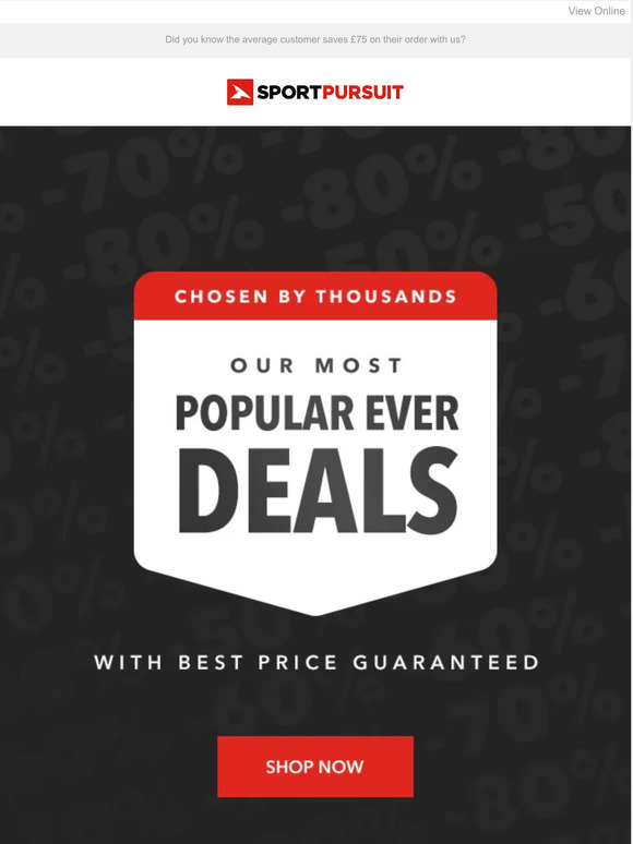 SportPursuit: Platinum Deals - Bought by Thousands | Milled