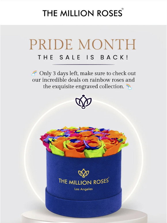 The Million Roses: Celebrate ️ & Equality with our Pride Month Offers ...