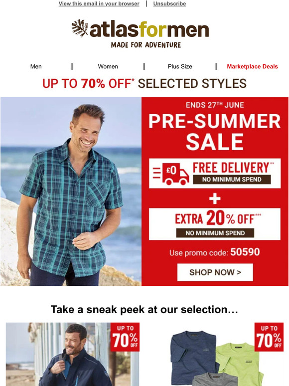 Atlas For Men: Extra 20% off plus Free Delivery 🚚 | Milled