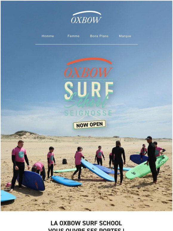 Oxbow: La Oxbow Surf School ouvre ses portes : des cours de surf pour ...