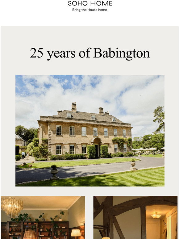 Soho Home: Celebrating 25 years of Babington House | Milled