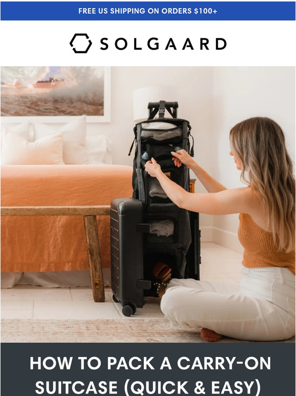 Solgaard: How to Pack a Carry-On Suitcase (Quick & Easy) | Milled