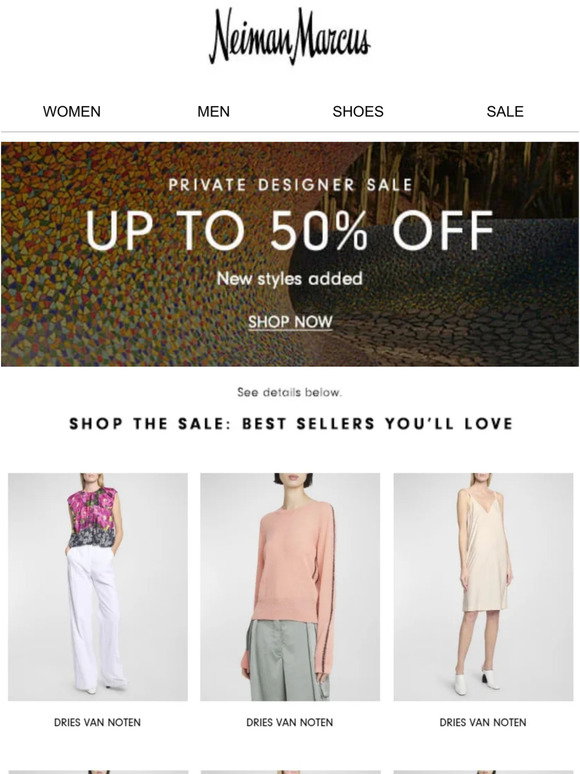 Neiman Marcus: Exclusively for you: Private Designer Sale access | Milled