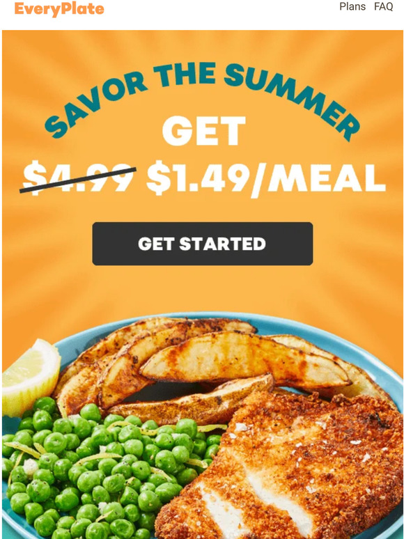 EveryPlate: ☀️ Make your summer shine with $1.49/meal | Milled