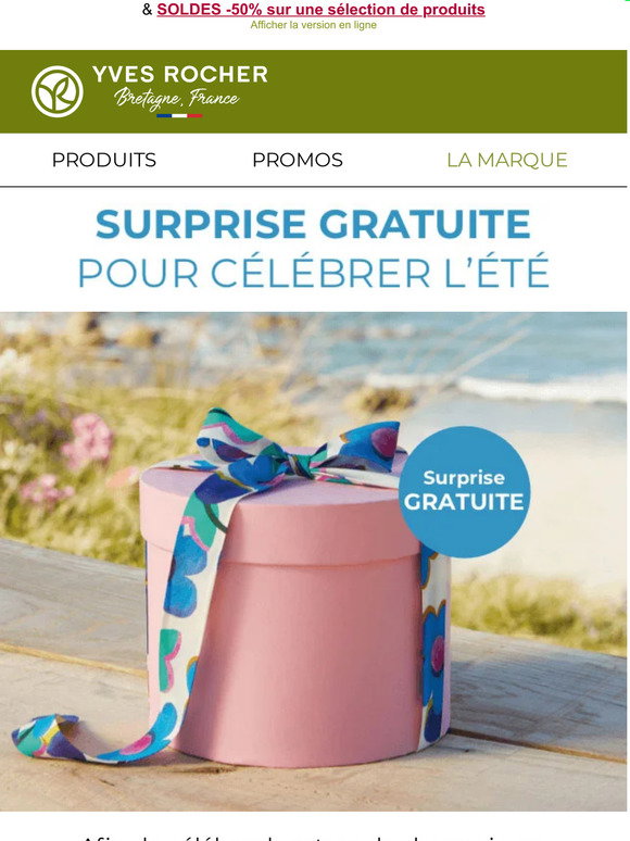 Yves Rocher: Allez-y: Suprise GRATUITE pour démarrer l'été | Milled