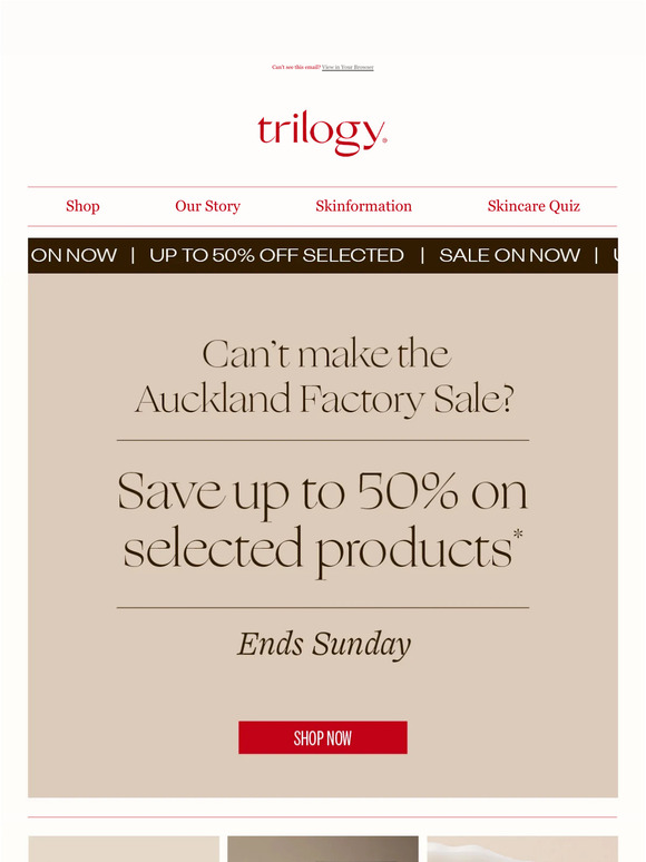 Trilogy: Can’t make the Auckland Factory Sale? | Milled