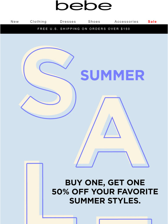 Bebe: Summer Sale Starts Now! ☀️ | Milled