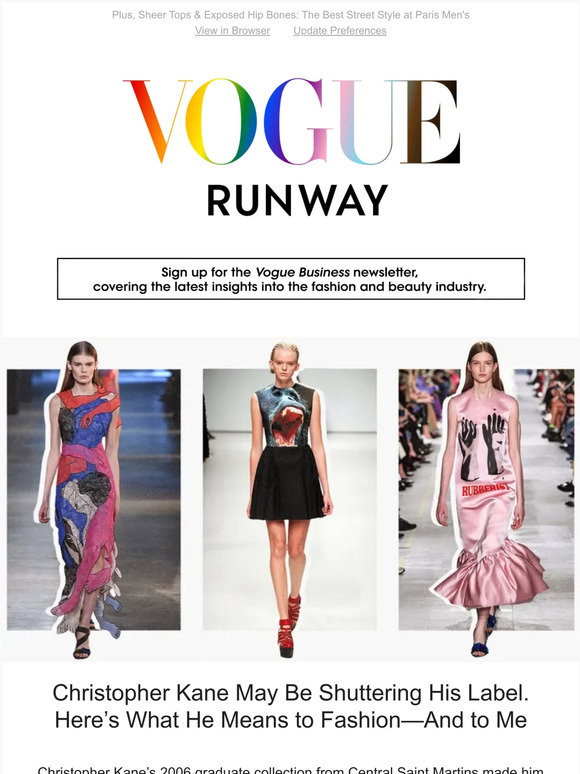 Vogue: Christopher Kane May Shutter His Label, Here’s What He Means to ...