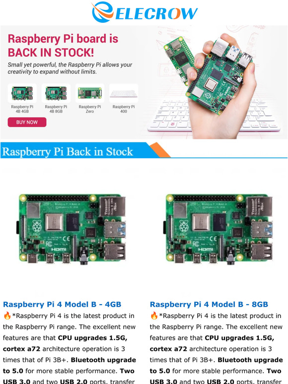 Elecrow 📣raspberry Pi Board Back In Stock Now Only 199 🔥esp32 Display Is Now On Hot Sale 