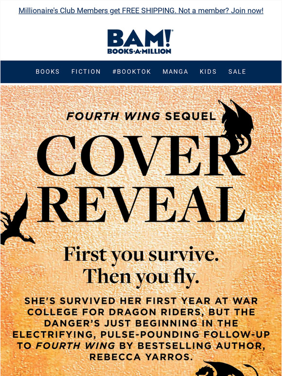 Books-A-Million: FOURTH WING Sequel - Cover Reveal! | Milled