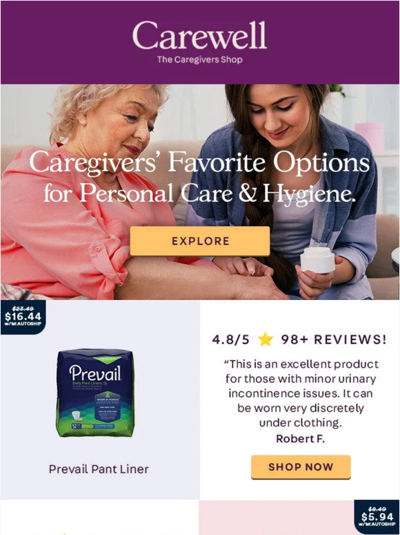 Carewell: Caregivers Recommend: Top Picks For Skin Health. | Milled