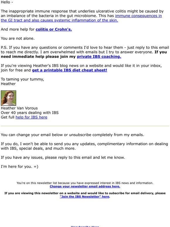 Heather's Tummy Care: IBS news flash. Skin rashes linked to ulcerative ...