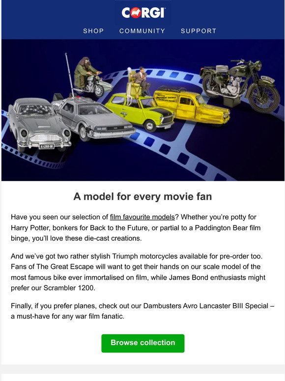 Corgi: Movie buffs will love these CORGI® models | Milled