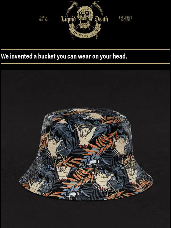 Liquid Death: Deathy Bahama Bucket Hat | Milled