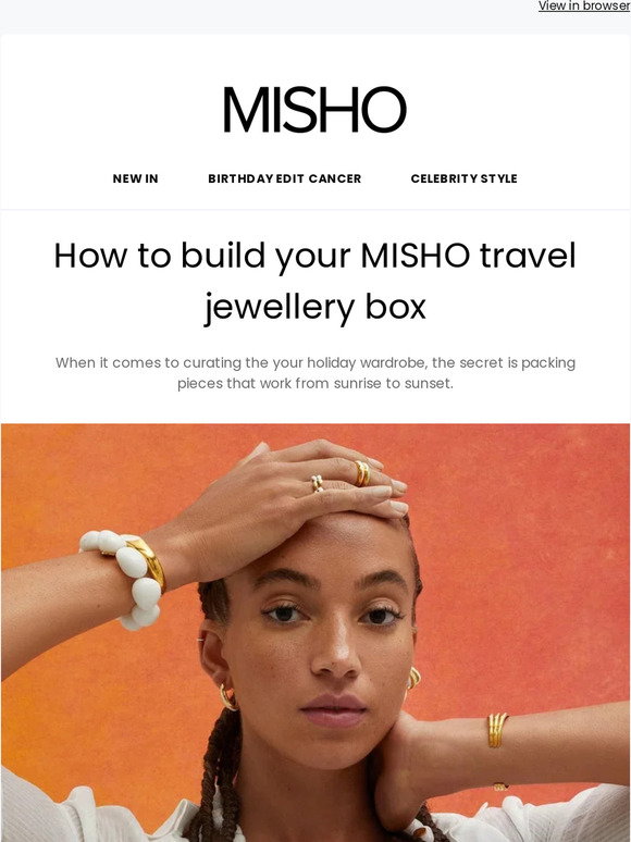 MISHO: Build your summer vacation jewellery box with MISHO | Milled