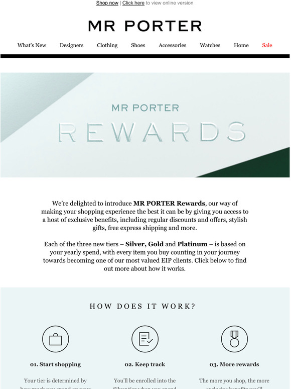 Mr Porter Email Newsletters: Shop Sales, Discounts, and Coupon Codes