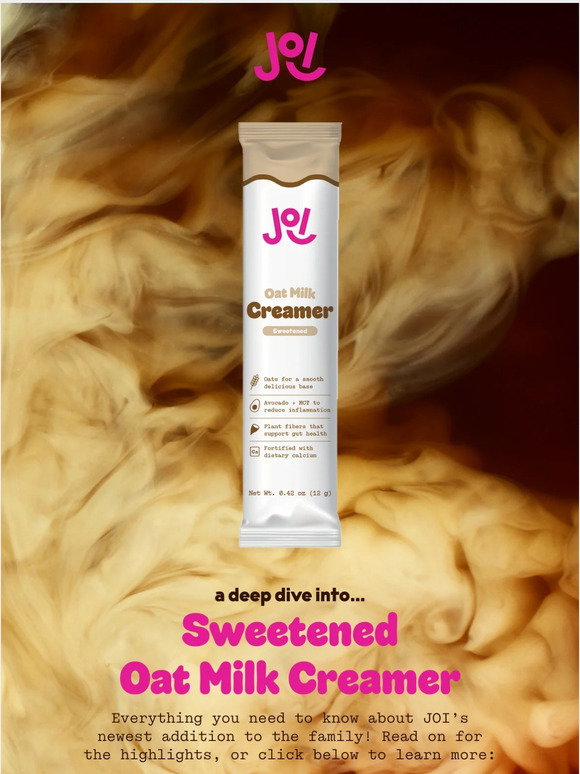 JOI: ☕ Here Are 6 Reasons Why You Should Try Our New Oat Milk Creamer ...