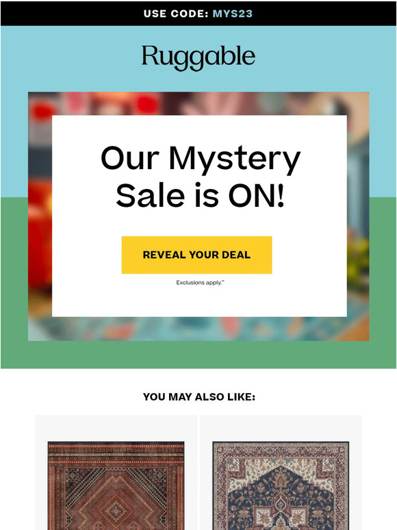 Ruggable: Mystery Savings Are Here! | Milled