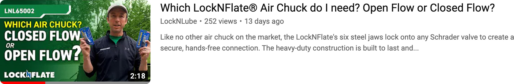 LockNLube: Now is the perfect time to order the LockNFlate® Air Chuck ...