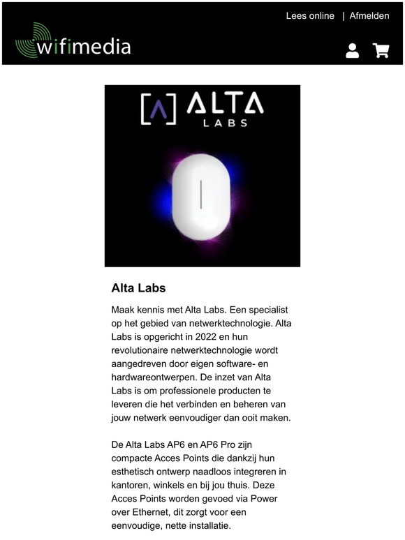 Wifimedia: Maak kennis met: Alta Labs | Milled