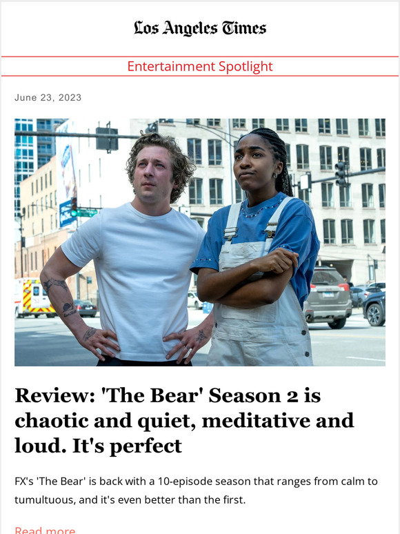Los Angeles Times: Review: Season 2 of 'The Bear' is chaotic — and ...
