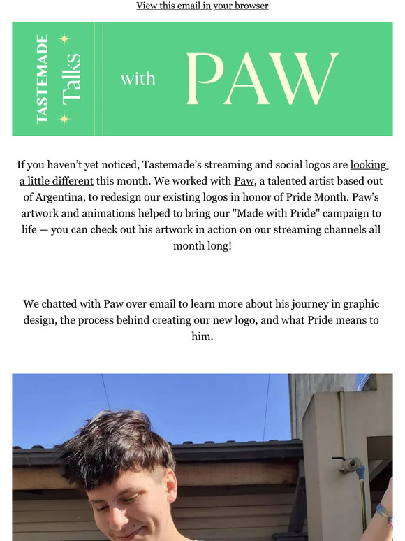 Tastemade: How our new logo was made with pride. 🏳️‍🌈 | Milled