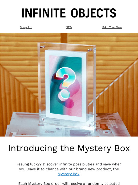 Infinite Objects: Introducing the Mystery Box 📦 | Milled