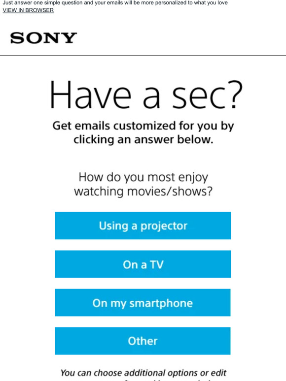 Sony: How Do You Watch Movies + Shows? | Milled