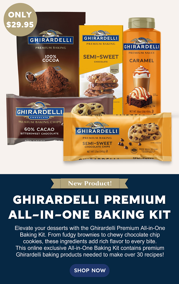 Ghirardelli: Introducing the NEW Ghirardelli All-in-One Baking Kit 🍪🧁 ...