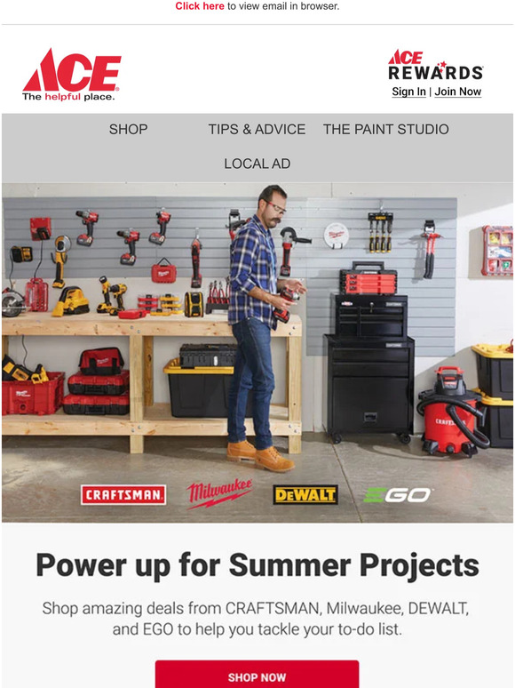 Ace Hardware: Power tool savings are HERE!! | Milled