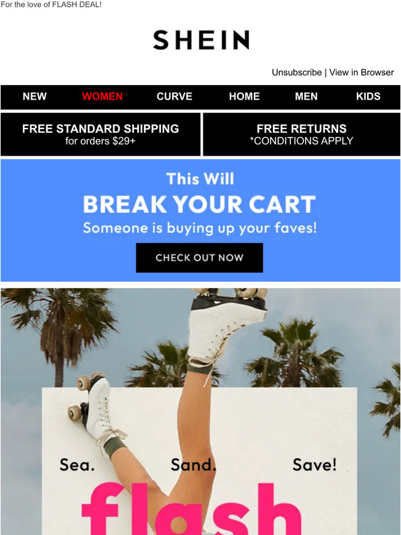 SHEIN: (1) Cart Message | Milled