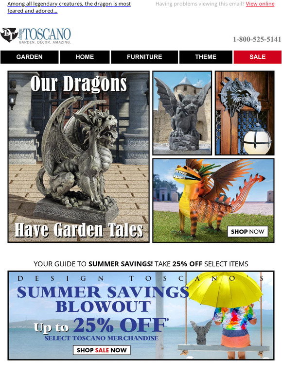 Design Toscano: 🐲 Here there be dragons! SHOP our epic Dragon ...