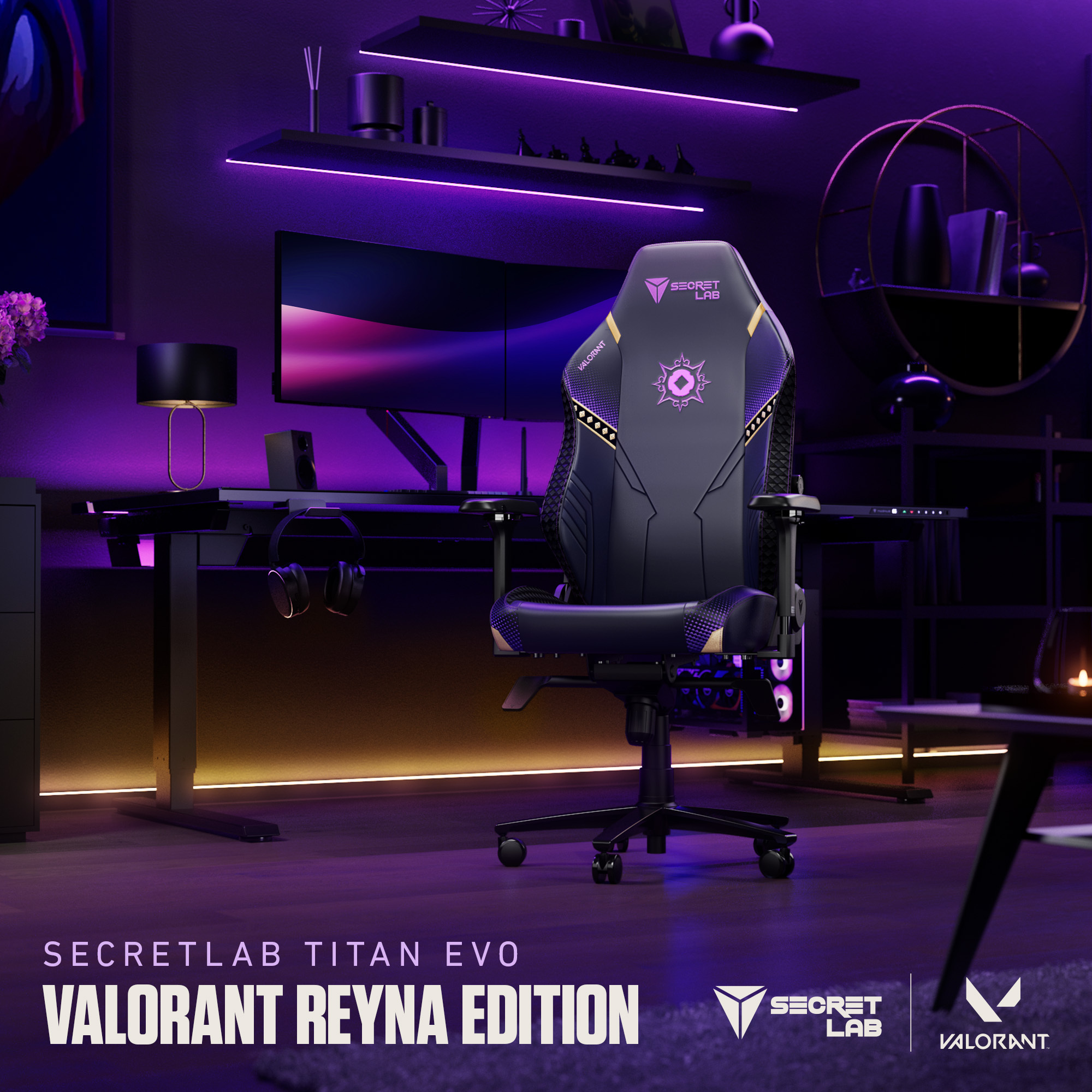 Secretlab: [NEW] Secretlab VALORANT Jett and Reyna Edition | Milled