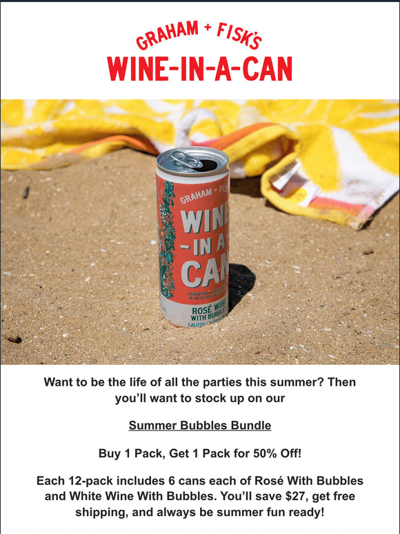 Graham + Fisk: Summer Party Tip #1 Starts with This BOGO 50 | Milled