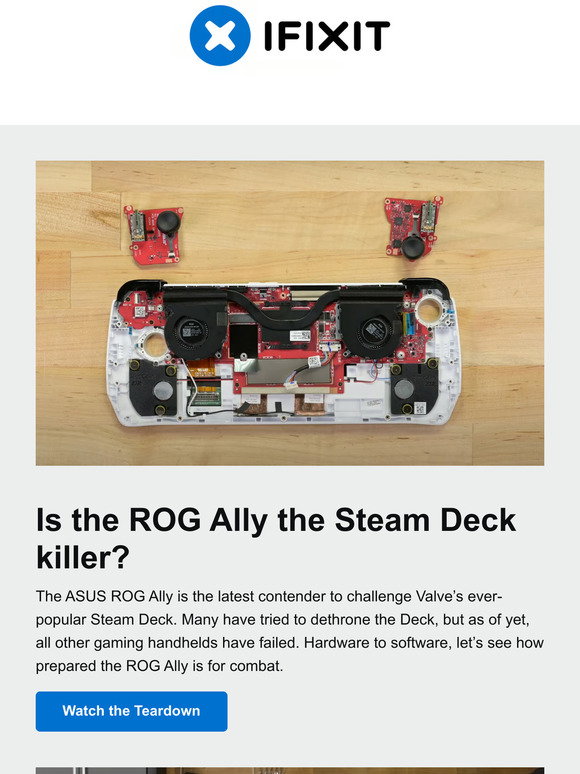 iFixit: The ROG Ally has entered the chat | Milled