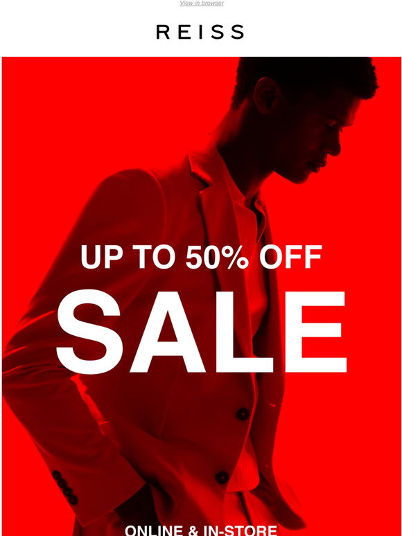 Reiss UK Email Newsletters: Shop Sales, Discounts, and Coupon Codes