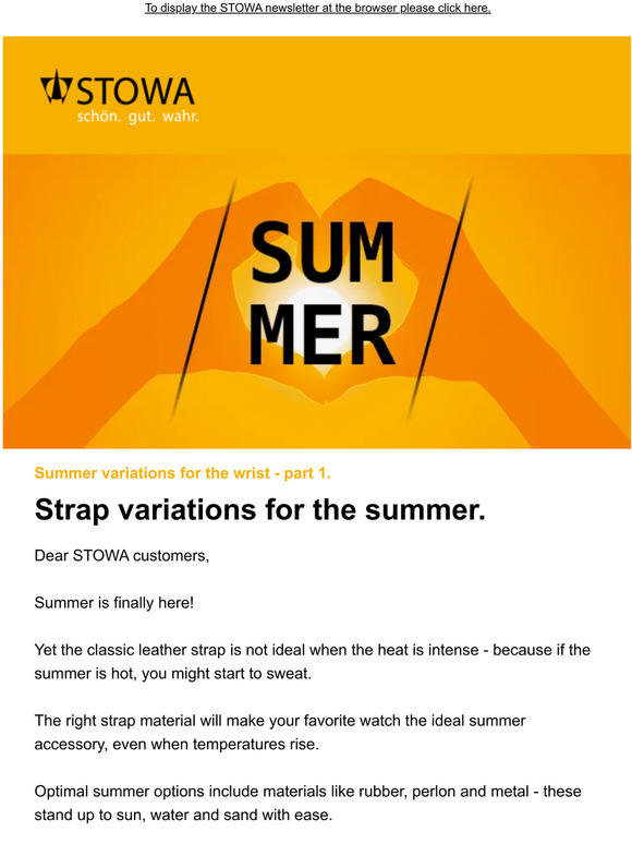 Stowa: Summer variations for the wrist - part 1. | Milled