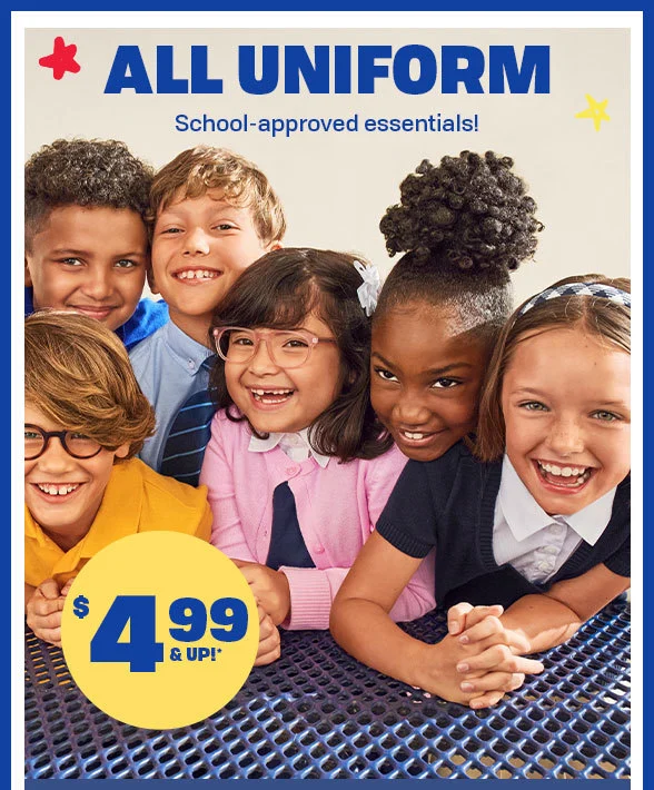 Children's Place: $4.99+ all Uniform! Your Place 4 Back 2 School! 📚 ...