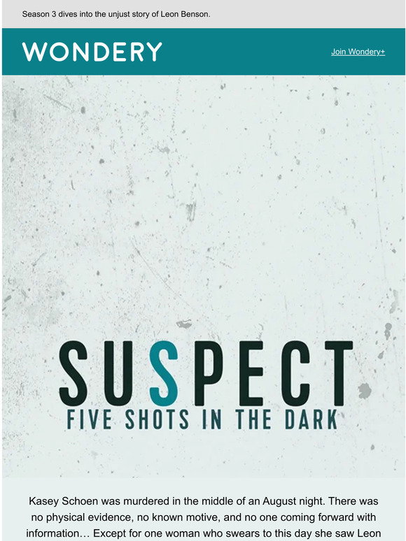Wondery: Suspect RETURNS with an all new season | Milled