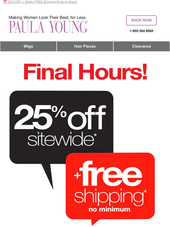 Paula Young: Your Employee Discount's Clocking Out... | Milled