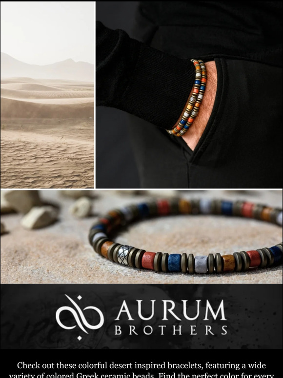 Aurum Brothers: Colorful Greek Ceramic Bracelets - Inspired by the Desert Landscapes | Milled