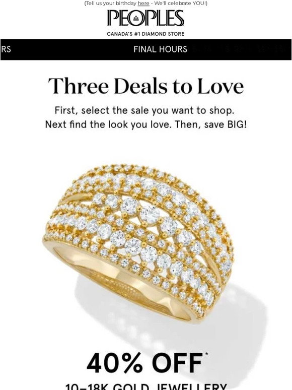 People's Jewellers: Inside: Choose Your Deal | Milled
