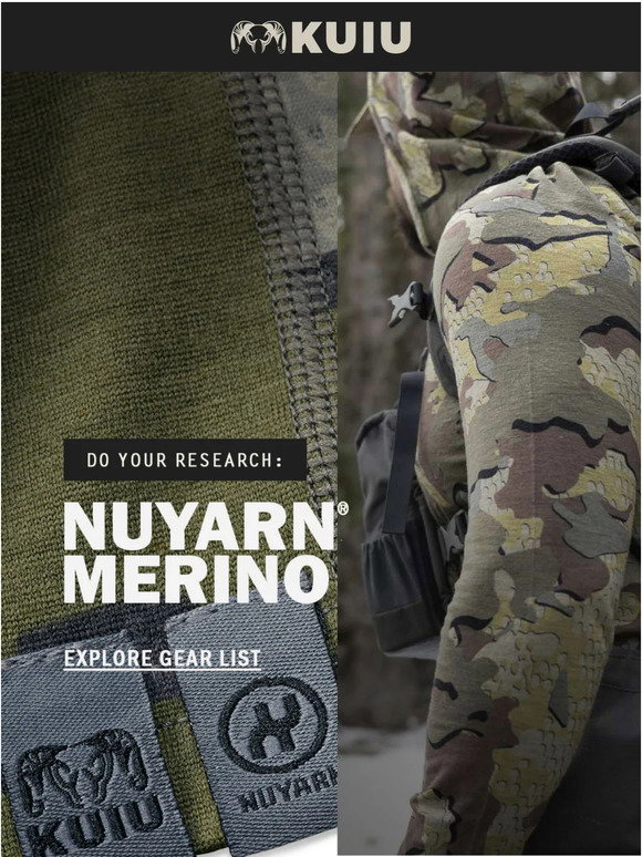 KUIU: Do Your Research: Nuyarn® Merino | Milled