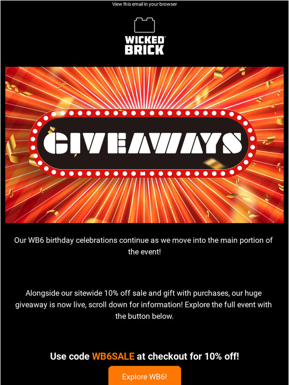 Wicked Brick: Our huge WB6 giveaway is now live 🎁 | Milled