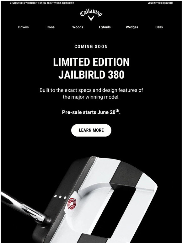 Callaway Golf: Coming Soon: Major-Winning Limited Edition Odyssey ...